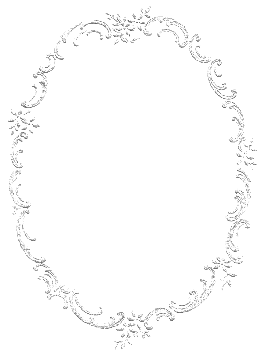 Digital Stamp Design: Free Digital Fancy Floral Frame Border Clip Art