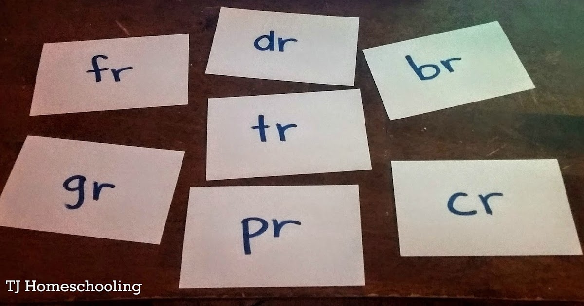 Beginning R Blends: BR, CR, DR, FR, GR, PR, TR | TJ Homeschooling