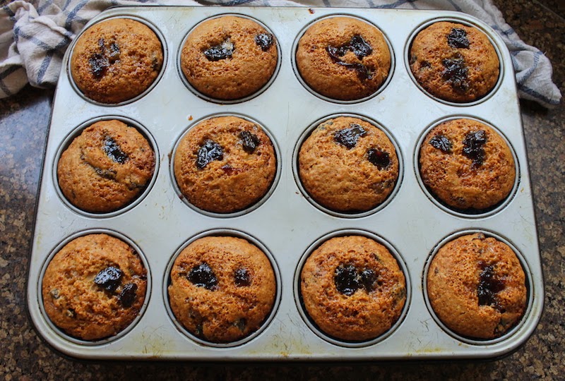 Food Lust People Love: Dried Plum Honey Muffins #MuffinMonday