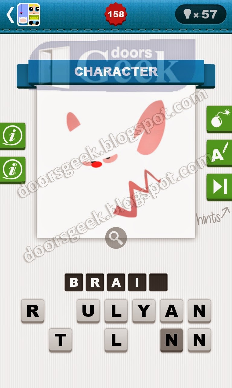 Cartoon Quiz Level 158 (bubble quiz games) ~ Doors Geek