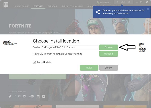 Cara Mudah Install Dan Fix Error Epic Games Fortnite - Azrael