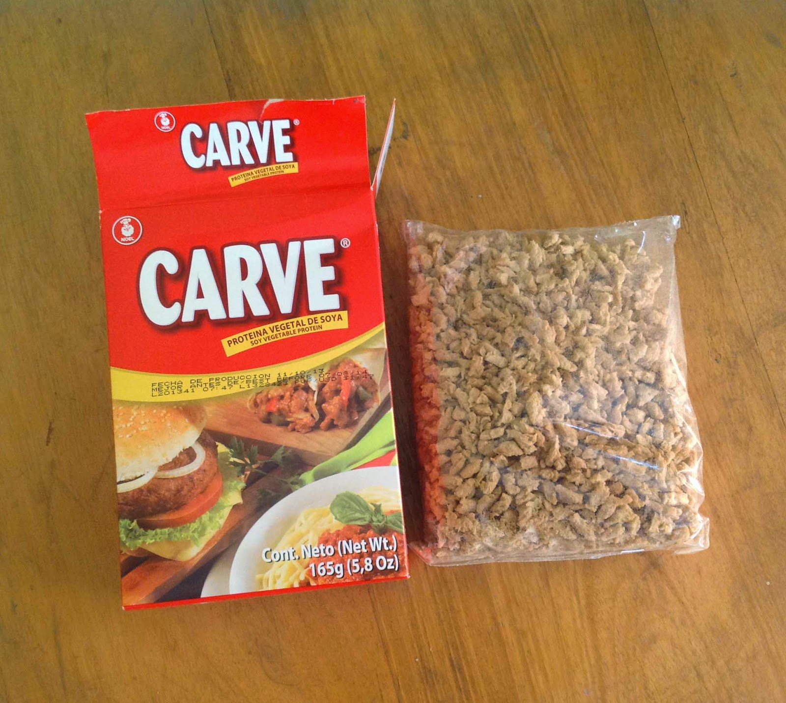 Sarah Caracola: Carne molida vegana en simples pasos. Y lo que comí hoy :9