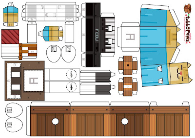 Papercraft Instructions : Cat and Piano Papercraft | web wanderers