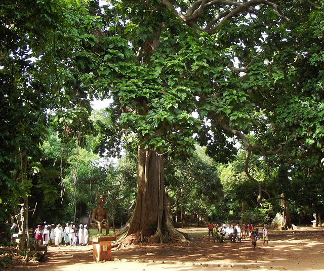 OUIDAH, BENIN - THE BIRTHPLACE OF VOODOO AND THEIR ANNUAL VOODOO FESTIVAL