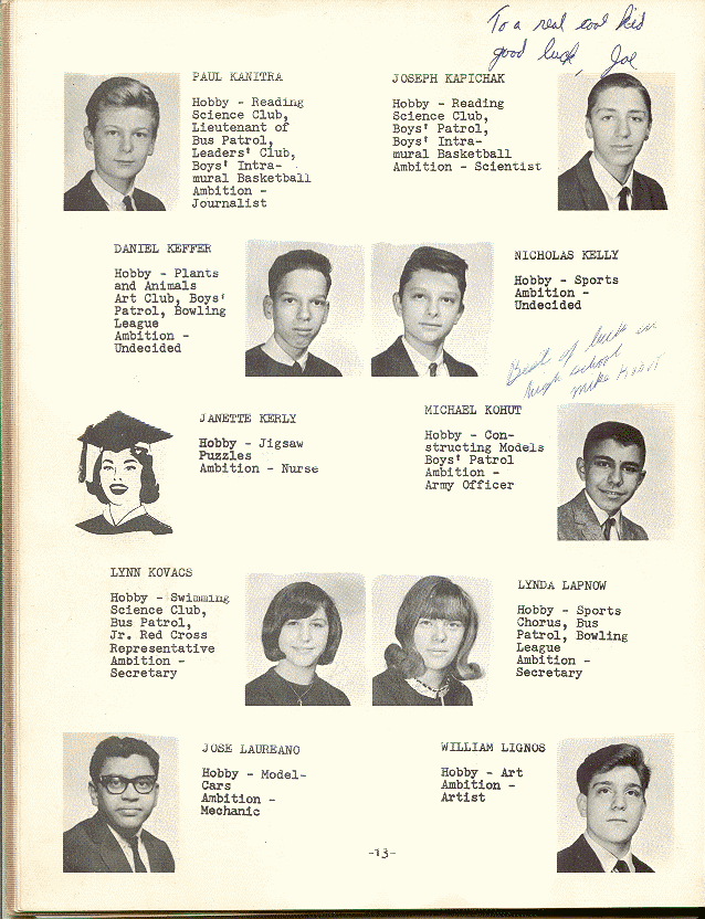 Historic Perth Amboy Virtual Museum: Shull School Yearbook 1966 - Part 2