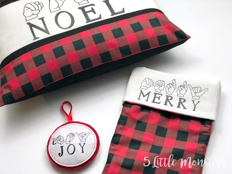 5 Little Monsters: ASL Christmas Crafts