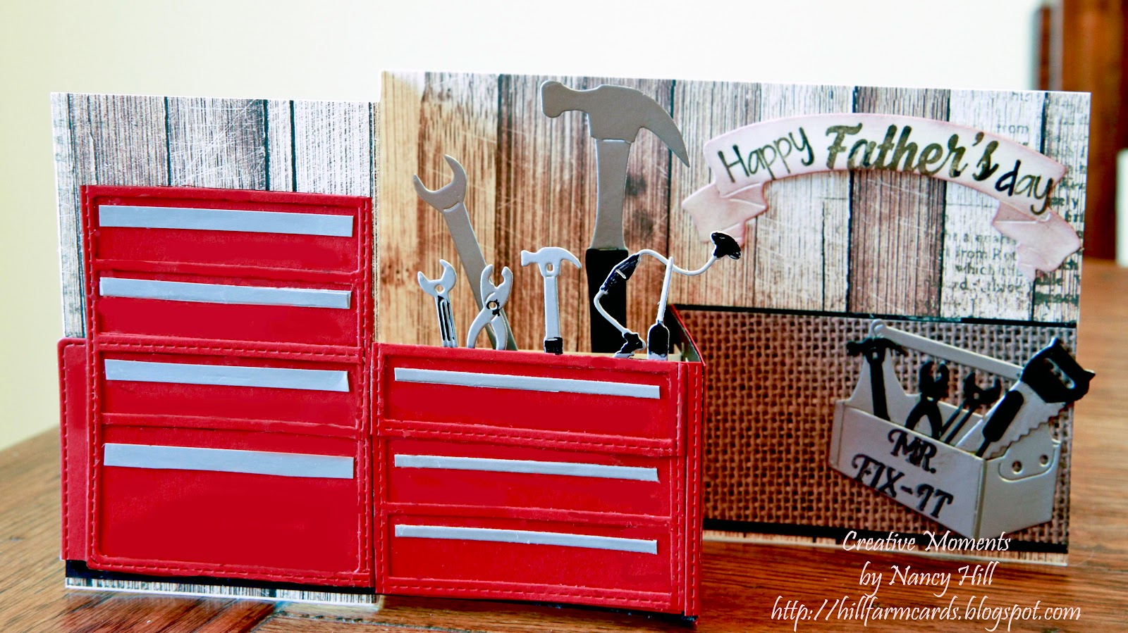 Creative Moments by Nancy Hill: Happy Father's Day Tool Box