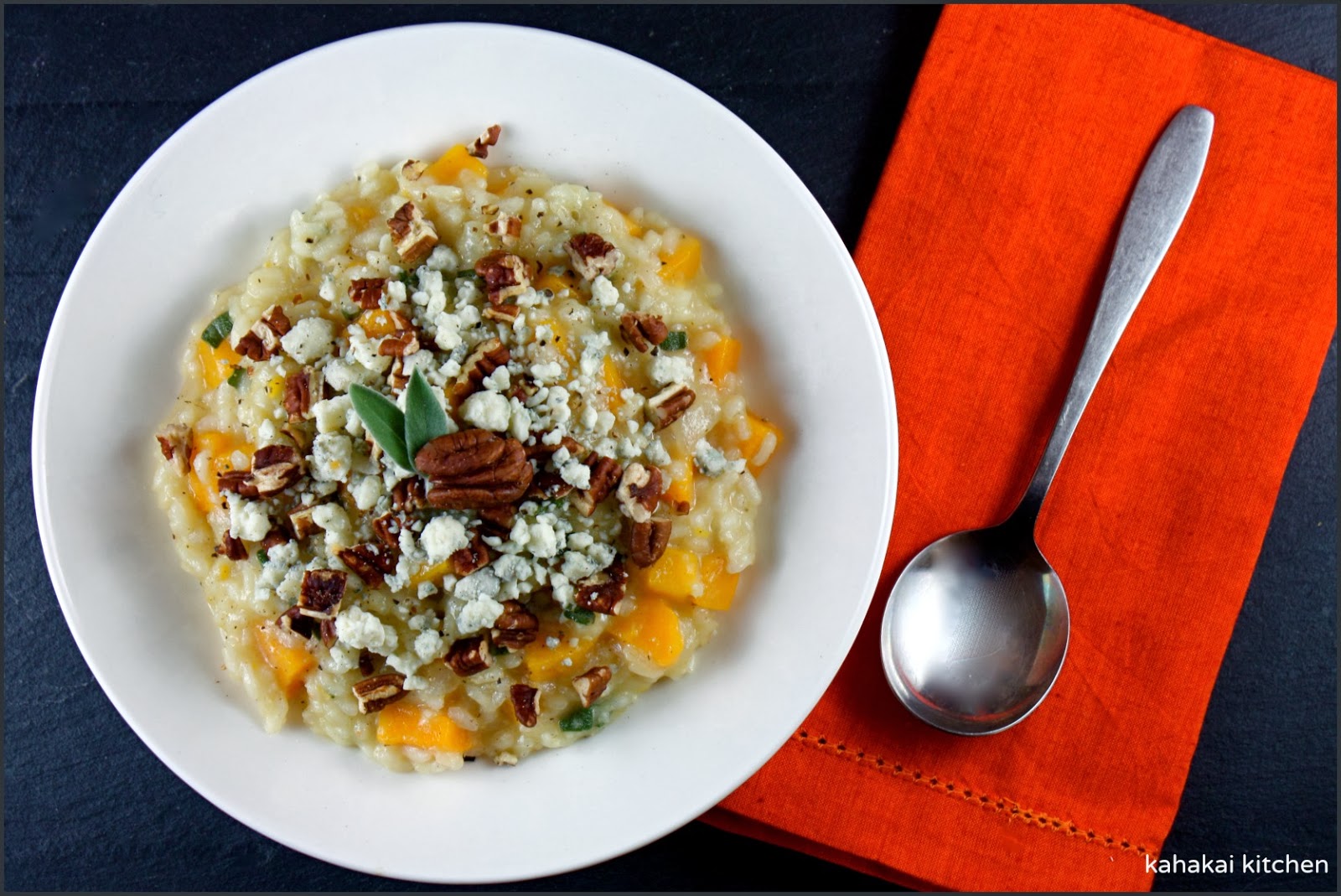Kahakai Kitchen: Butternut Risotto with Sage, Gorgonzola, & Toasted ...