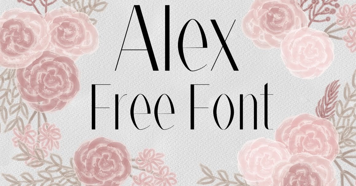 DLOLLEYS HELP: Alex Free Font