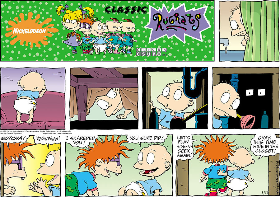 NickALive!: Classic Rugrats Comic Strip for Sunday, August 23, 2020 ...