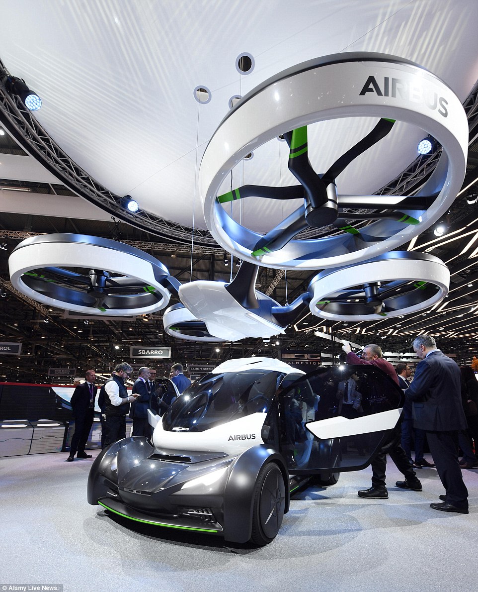 Airbus reveals the self driving 'transformer' taxi that can be picked ...