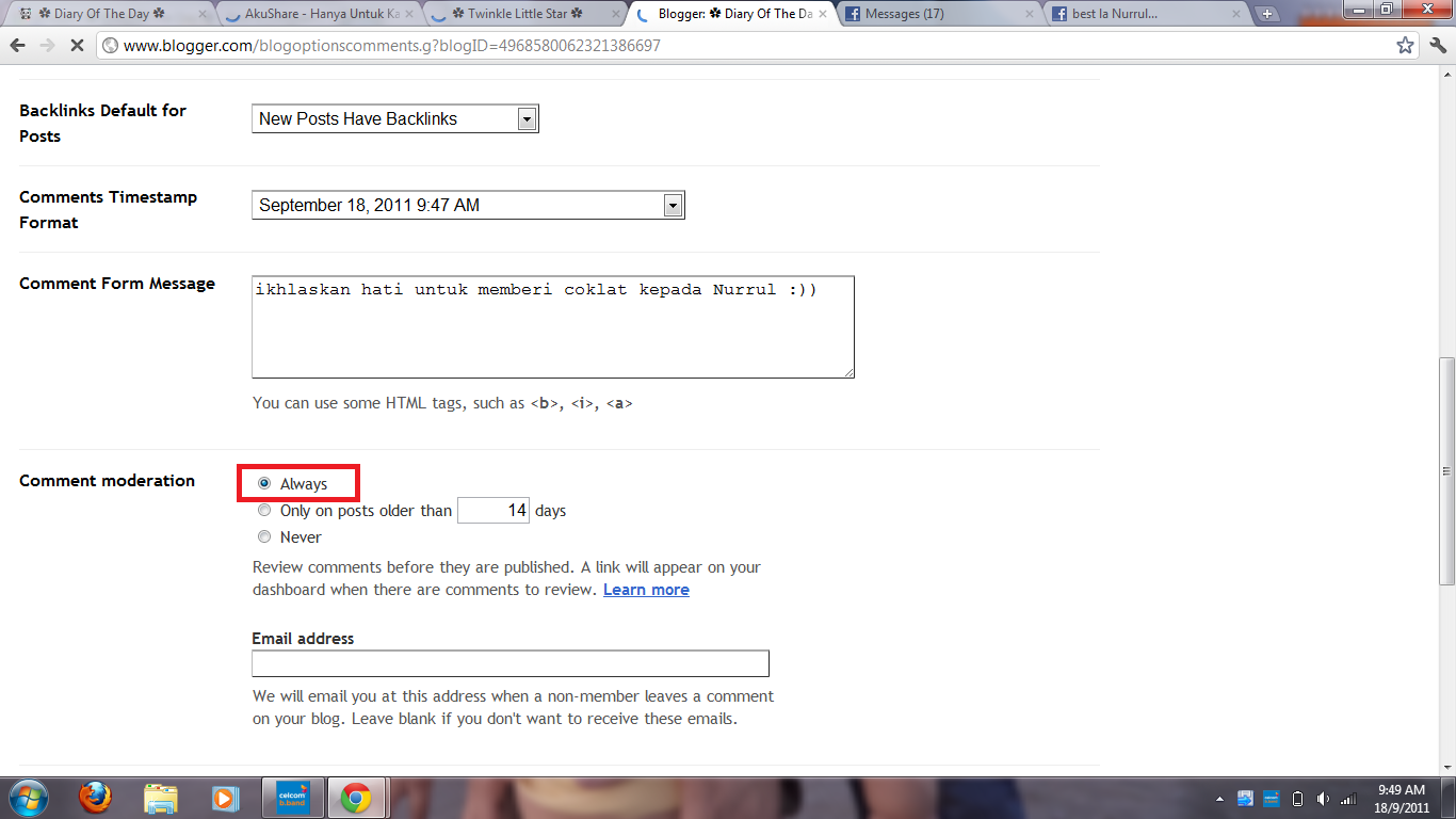Tutorial : Pop Up comment and Comment Awaiting Moderate