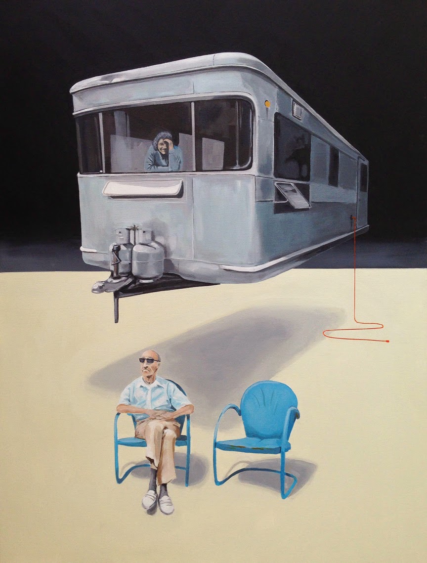 Jeff Bess Art: THE VIEW FROM UP HERE (SOLD)