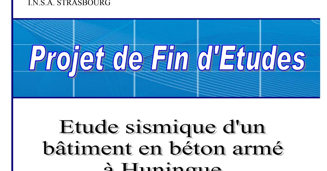 Exemple d'étude sismique d'un bâtiment - PFE