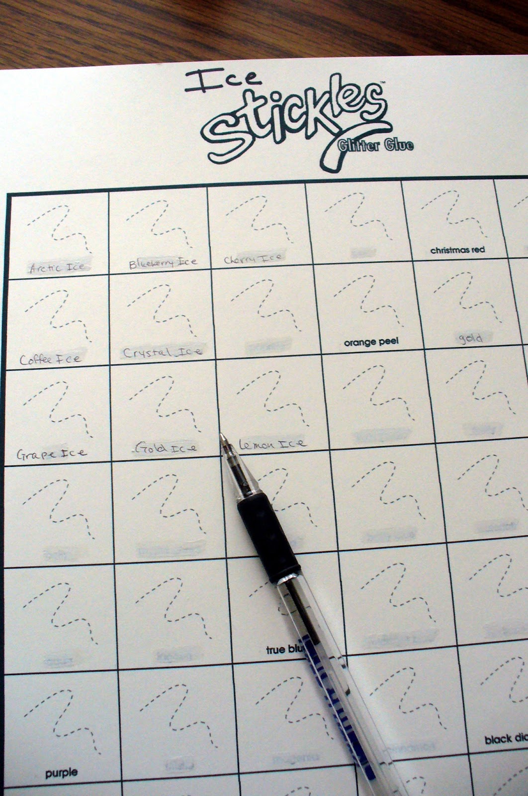 All that Stickles: Tips & Techniques Tuesday: Making a Color Chart