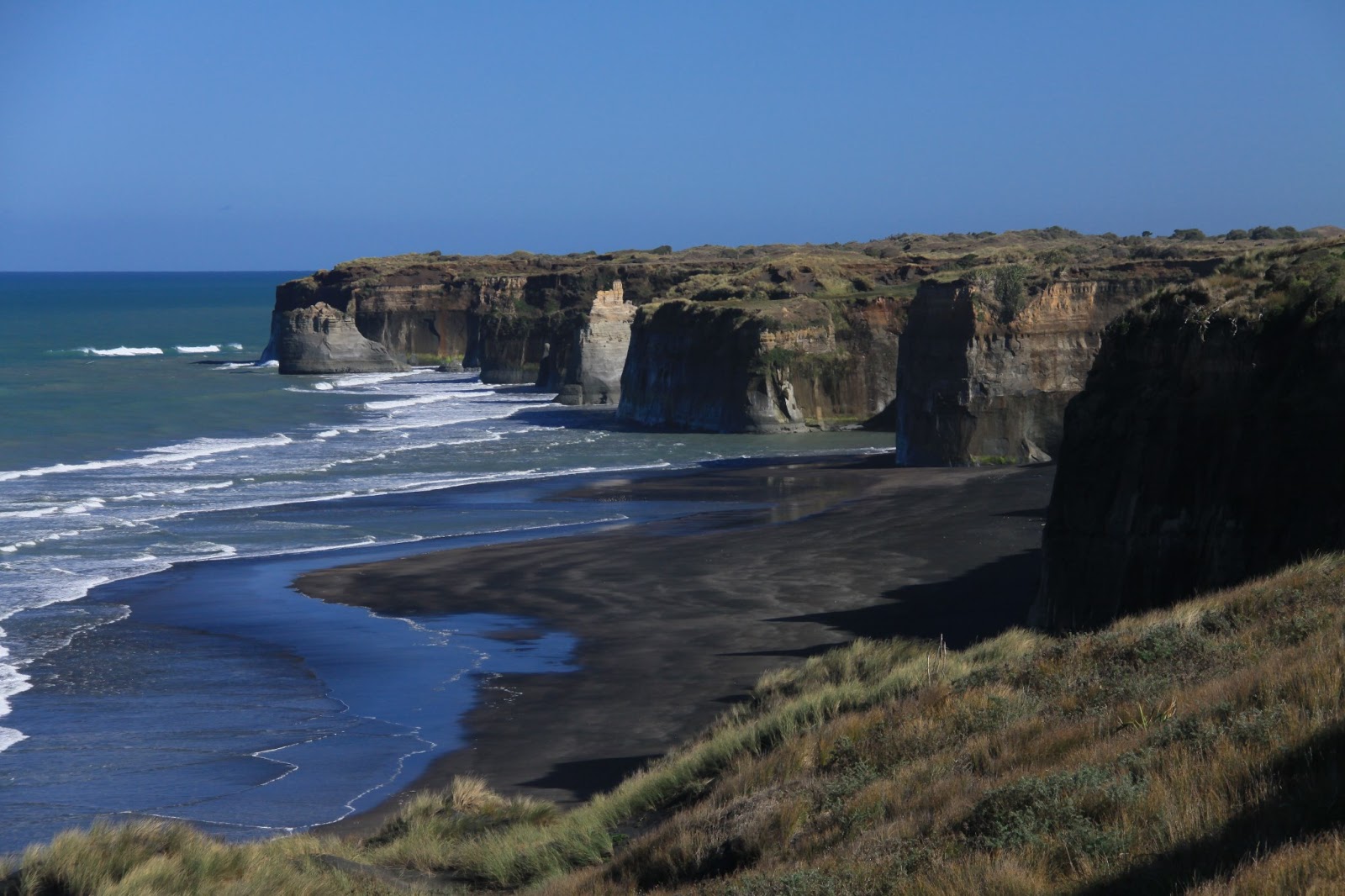 Explore the World: Black Sand Beach Patea