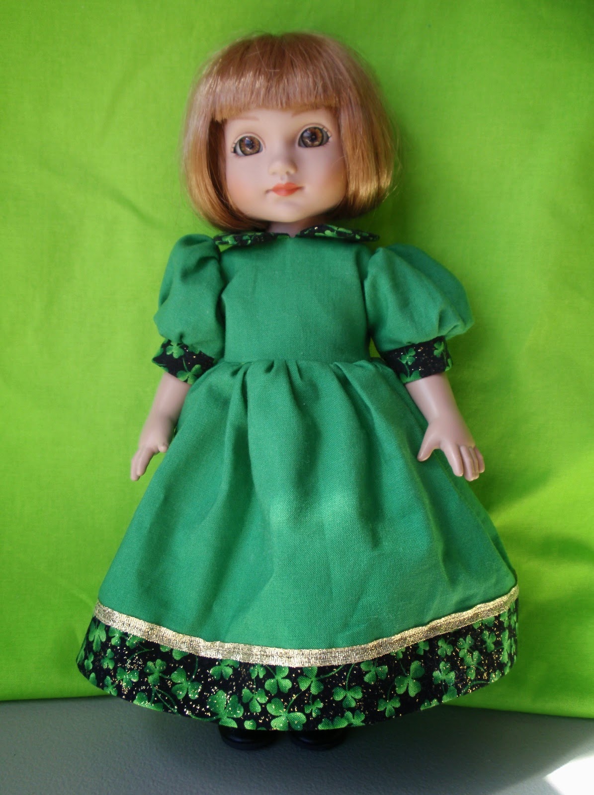 My Little Doll Corner: Happy St. Patrick's Day! Sophie Shows Off Her Dress