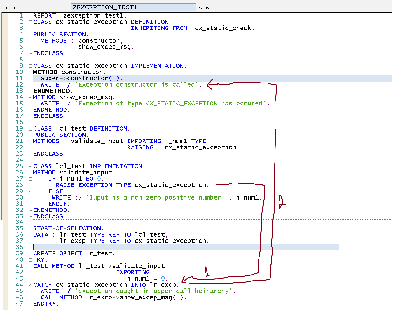 TECHSAP : OO ABAP Exception classes [All about Using CX_STATIC_CHECK]