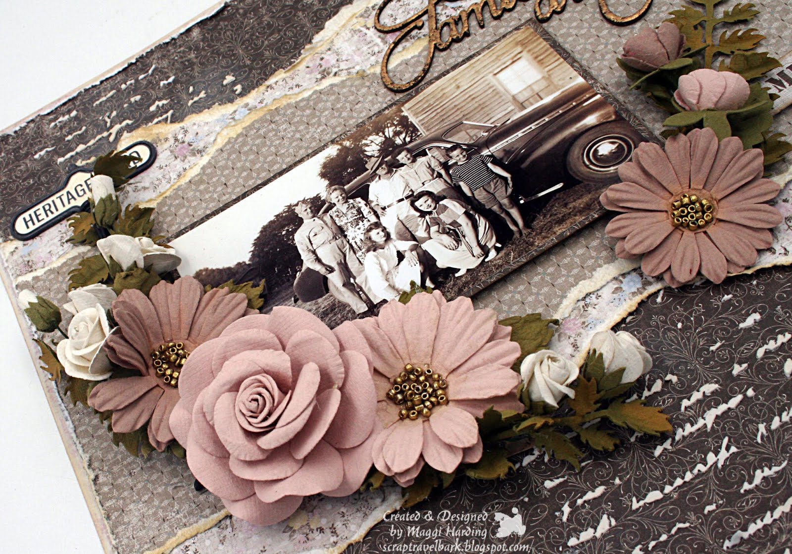Scrap, Travel, and Bark!: Vintage Styled Layout Tutorial for Little ...