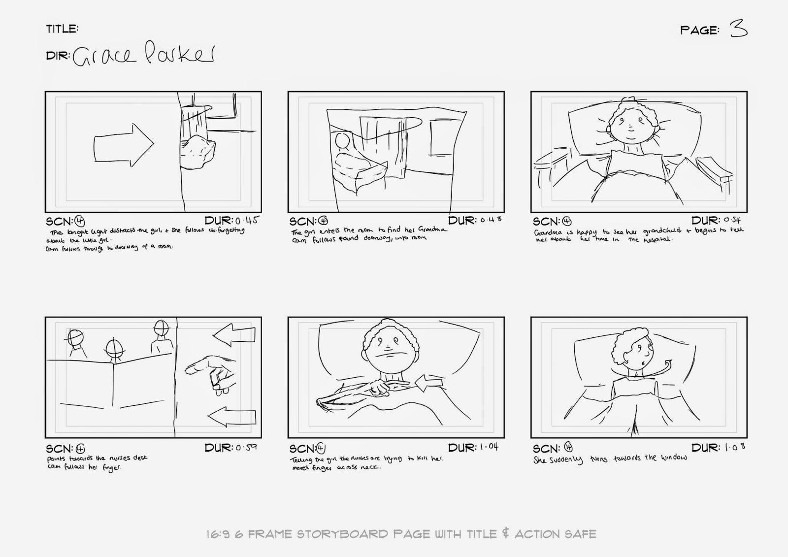 Final Major Project: Second Storyboard for timing session