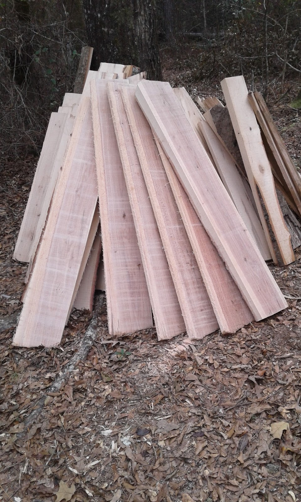 The Cabin On Huckleberry Hill: DIY Oak Lumber
