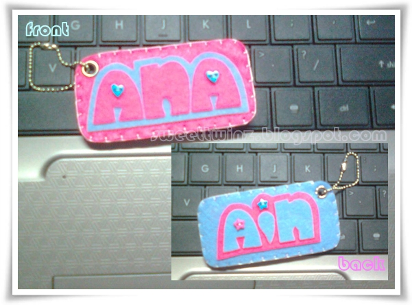 SweetTwinz: Name Key-Chains