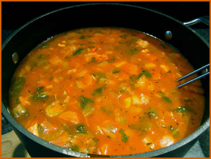 Fat Johnny's Front Porch: Kaw-Cajun Chicken Minestrone Soup