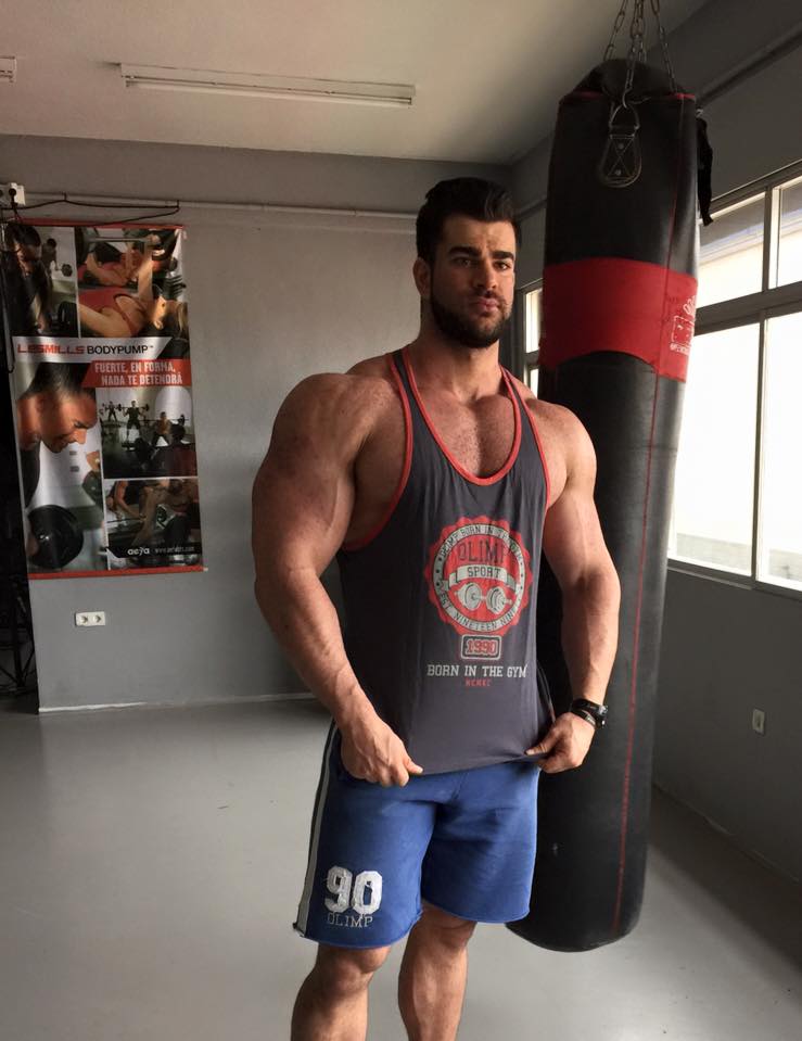 Muscle Lover: Spanish giant bodybuilder David Martinez Campos