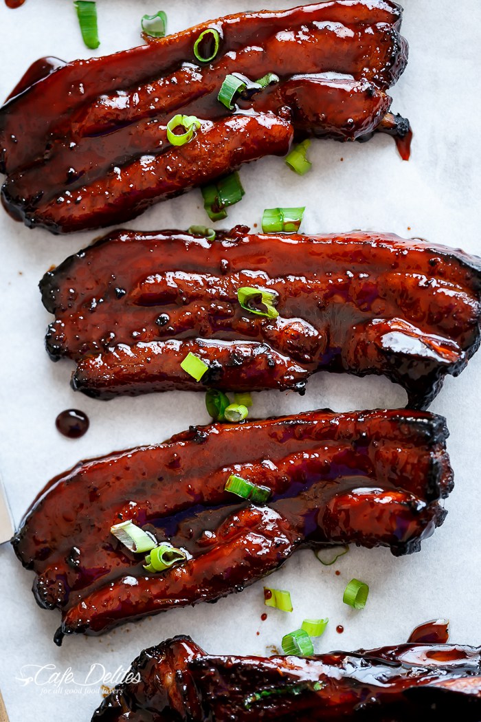 Retete straine: STICKY CHINESE BARBECUE PORK BELLY