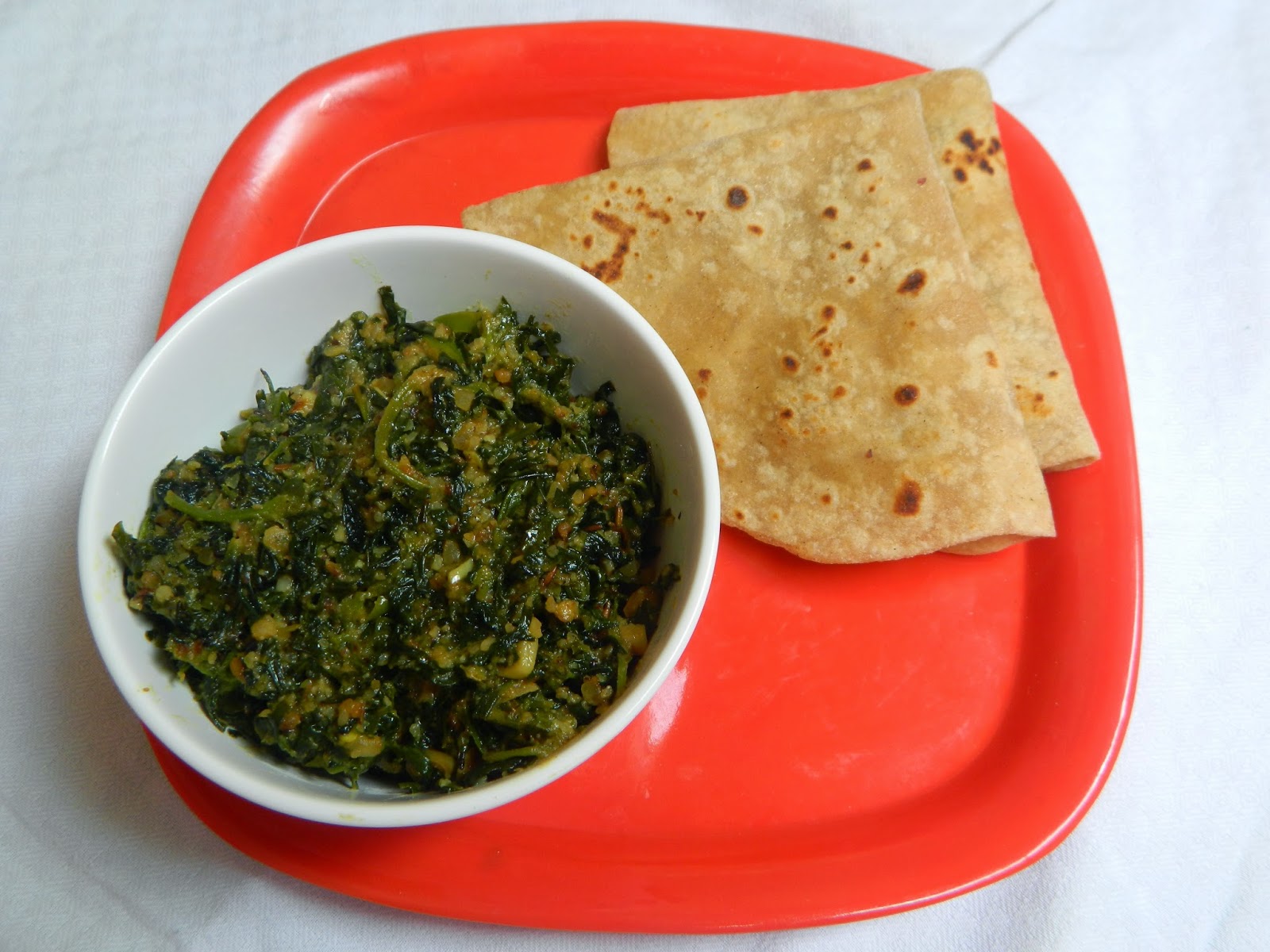 Sunita's Easy Cooking: Methi Bhaji