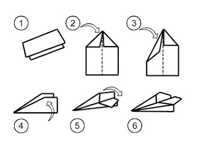 Viviana's Childhood Treasures: Izdelki iz papirja - Letalo iz papirja