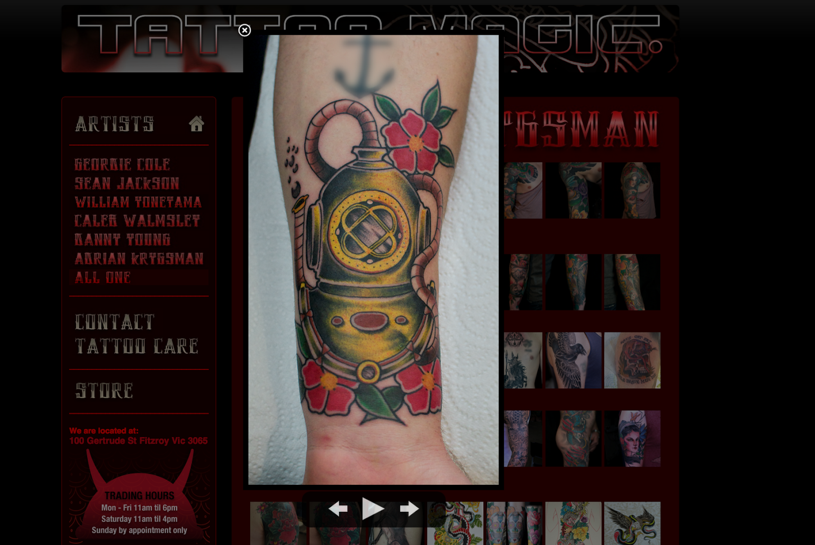 Adrian TattooMagic Fitzroy Melbourne3065: Tattoo Magic portfolio update ...