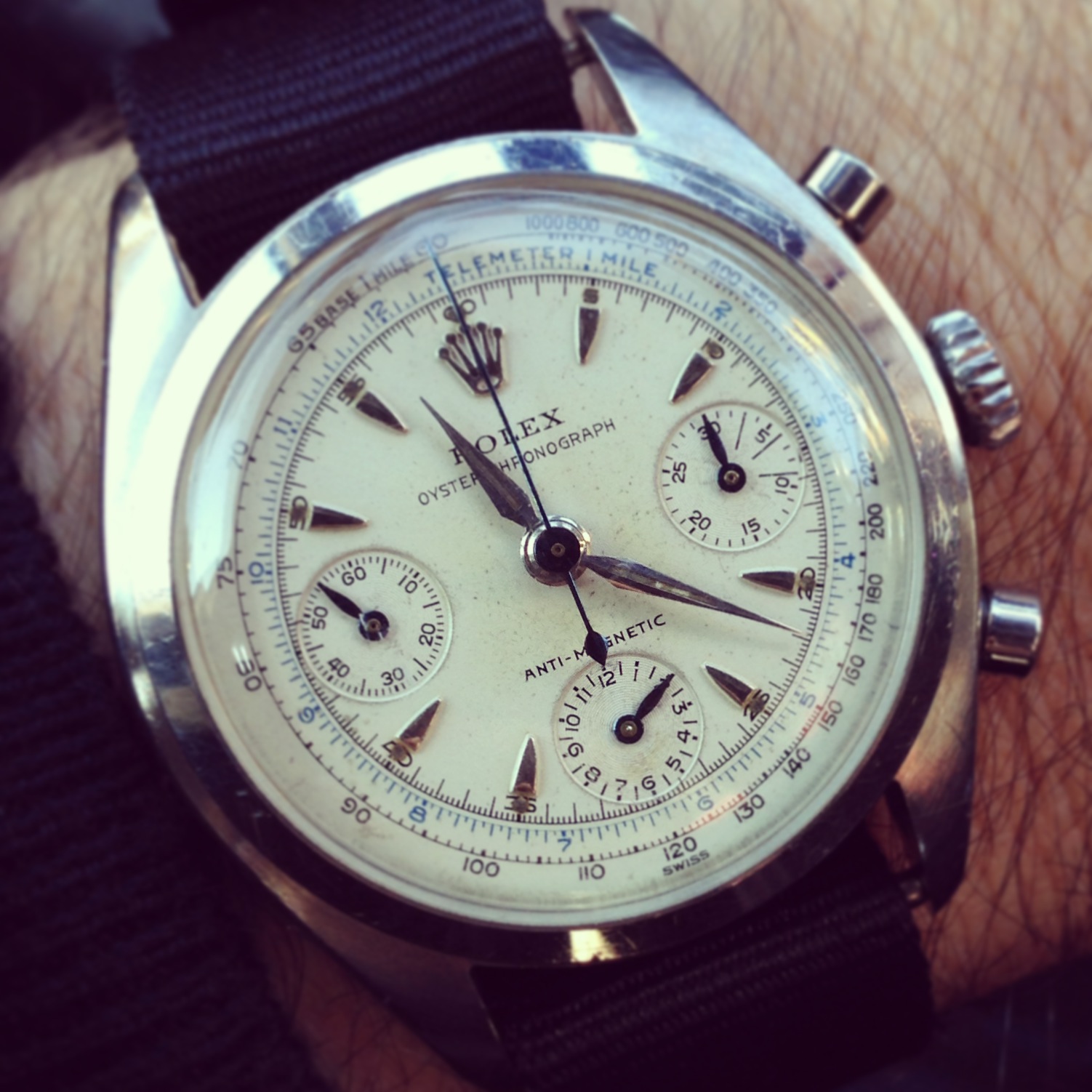 VINTAGE ROLEX WATCHES: VINTAGE ROLEX OYSTER CHRONOGRAPH REF. 6034