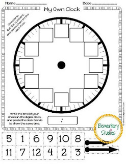 Elementary Studies: Telling Time to the Hour and Half Hour