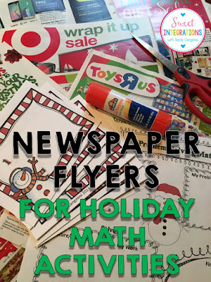 Newspaper Flyers for Holiday Math Activities | Sweet Integrations