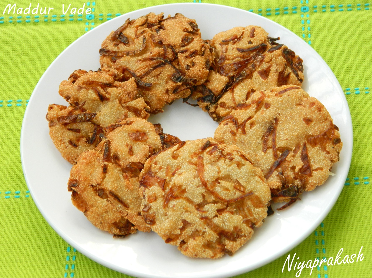 Niya's World: Maddur Vade (Traditional recipe from The Hindu)