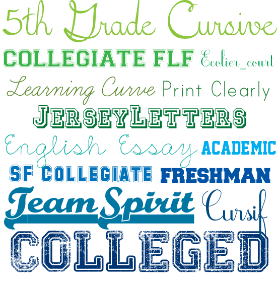 Free school fonts for beginning writing - terywild