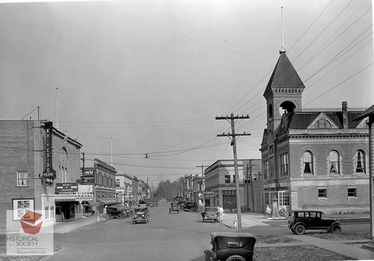 Benton County Museums: Corvallis Buildings Circa 1920