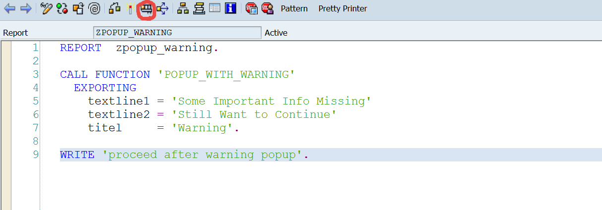Gyan Factory Sap Technical Project Support Sap Function Module Popupwithwarning To