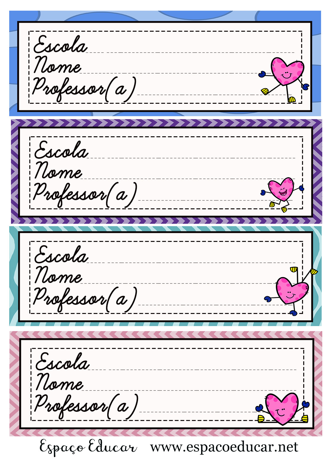 ETIQUETAS PARA CADERNO OU MATERIAIS COLORIDAS GRÁTIS PARA IMPRIMIR ...