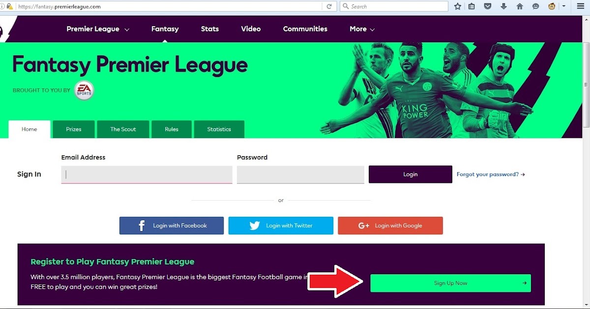 Belajar menjadi blogger: CARA DAFTAR FANTASY PREMIER LEAGUE