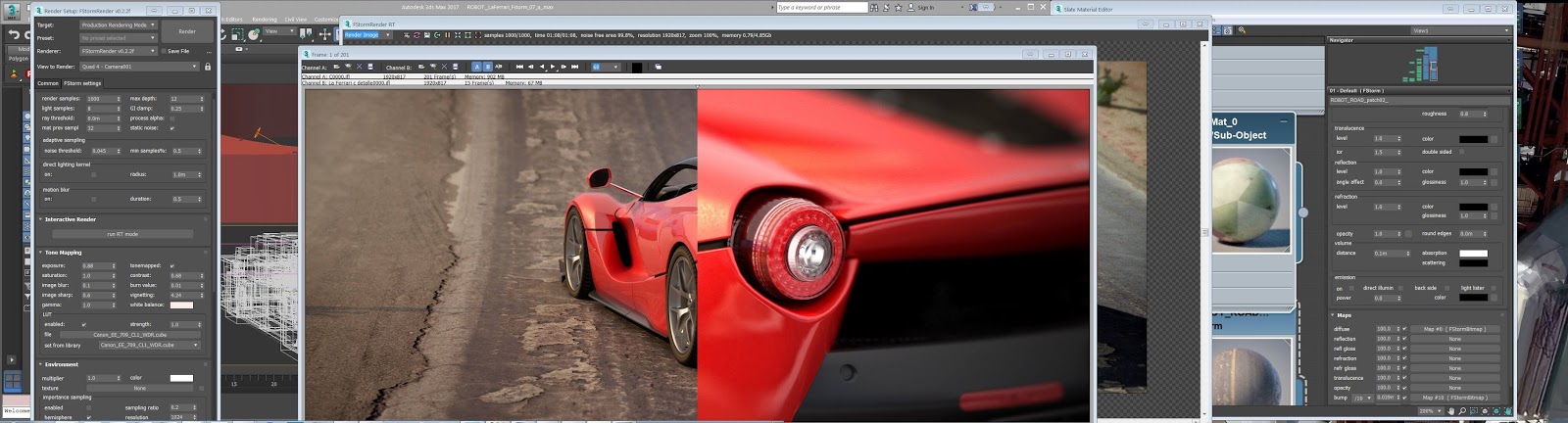 Fstorm for 3ds Max: LaFerrari by Juan Garcia | Computer Graphics Daily News