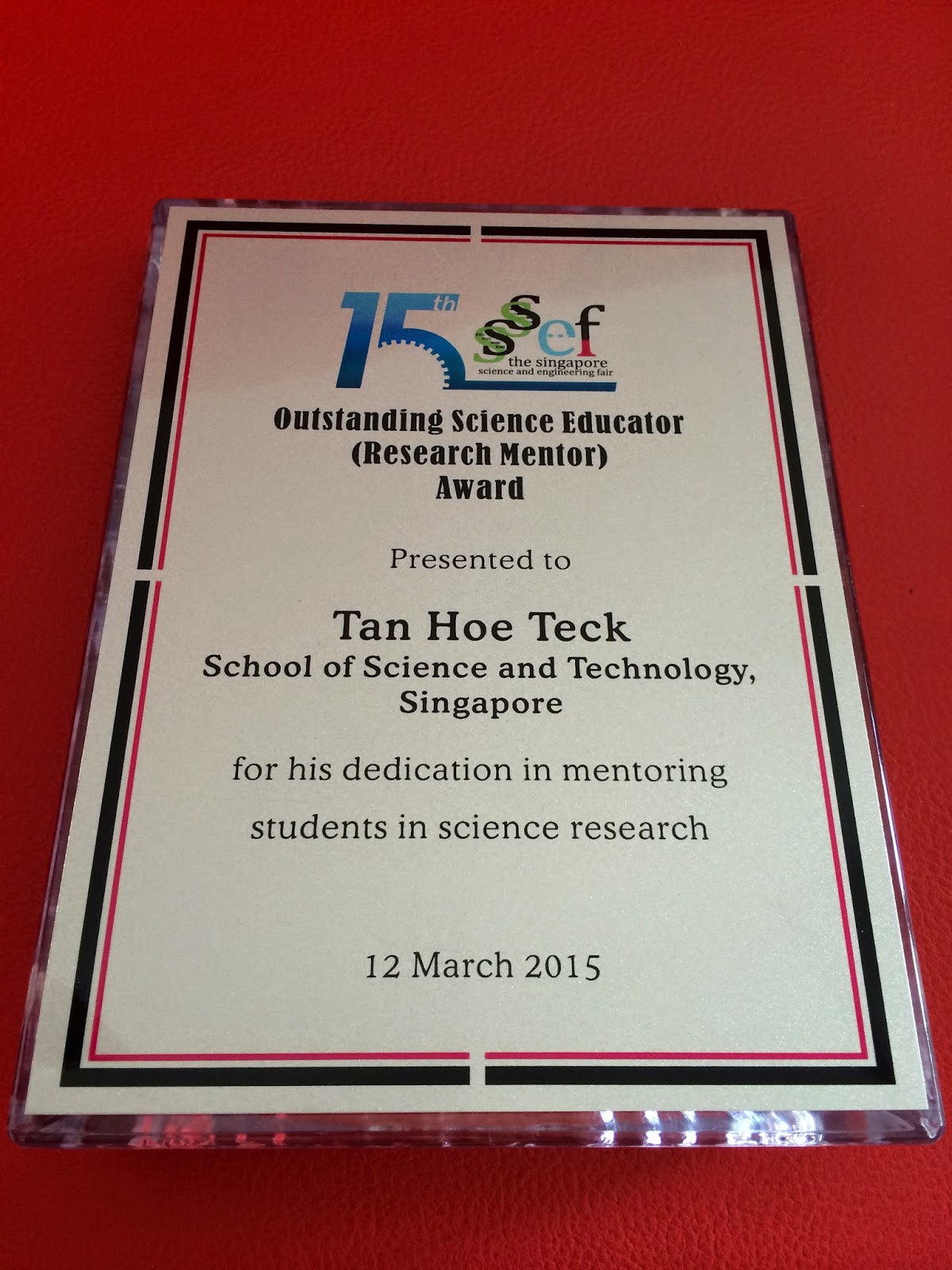 Tan Hoe Teck Portfolio: Resume of Professional Experience