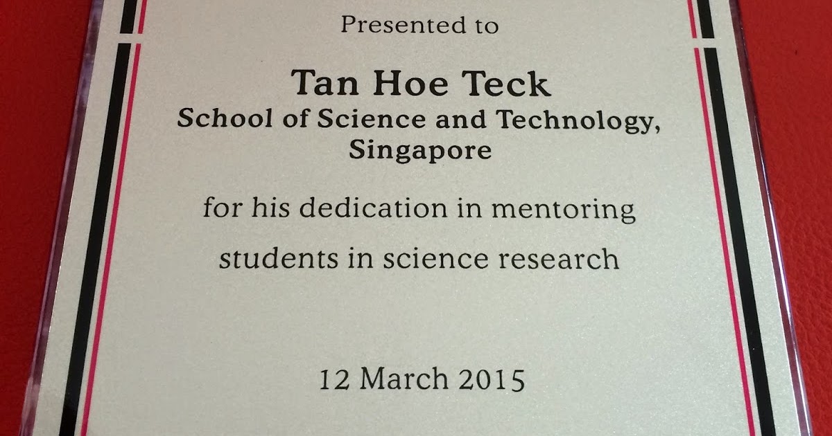 Tan Hoe Teck Portfolio: Resume of Professional Experience