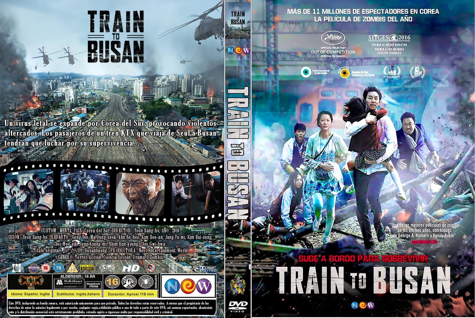 Caratulas y etiquetas: Train to Busan