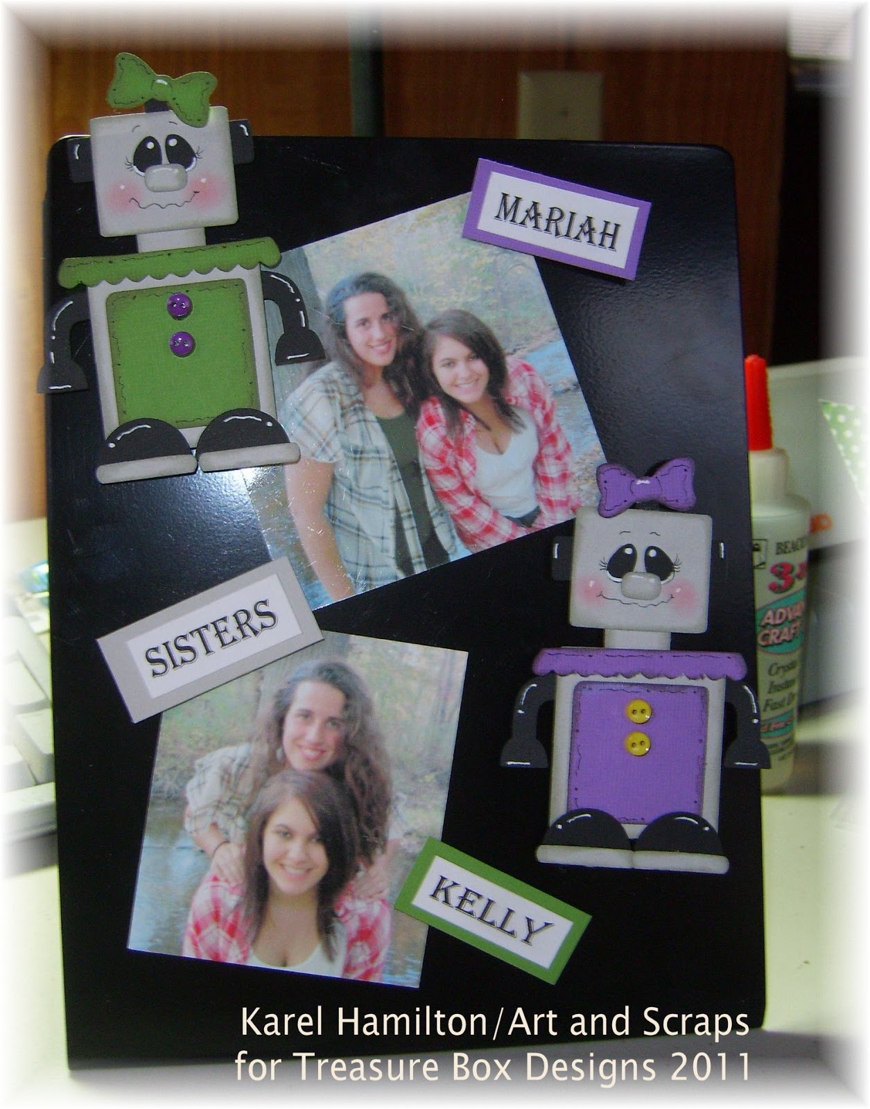 ArtandScraps: Magnetic Photo Board