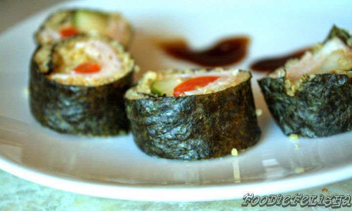 Adventures With Foodie Felisha: Quinoa Turkey Sushi