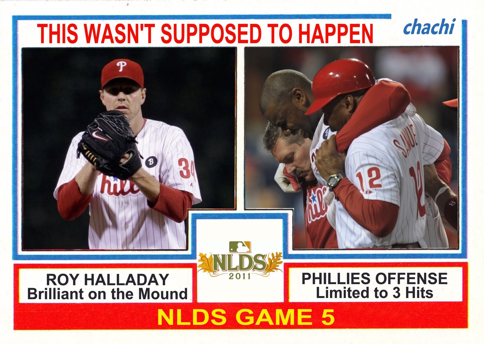 The Phillies Room: 2011 Chachi #69 NLDS Game 5 - Roy Halladay & Ryan Howard