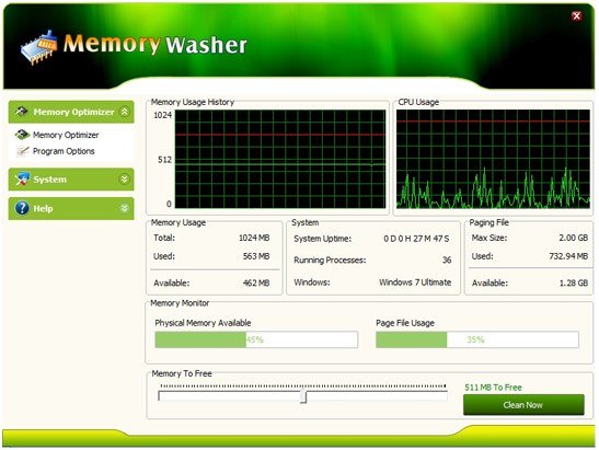 Gestiona la memoria RAM de tu Pc con Memory Washer