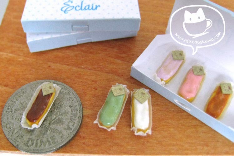 Asuka Sakumo Blog: St. Honore, Eclairs, and their simple boxes